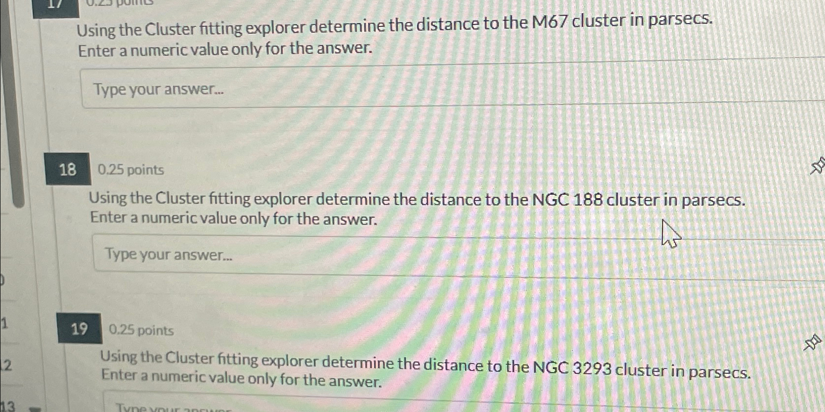Solved Using the Cluster fitting explorer determine the | Chegg.com