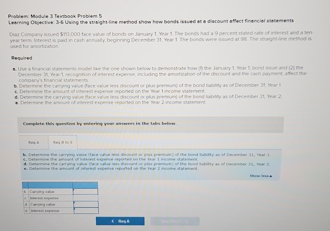 Solved Problem: Module 3 ﻿Textbook Problem 5Learning | Chegg.com