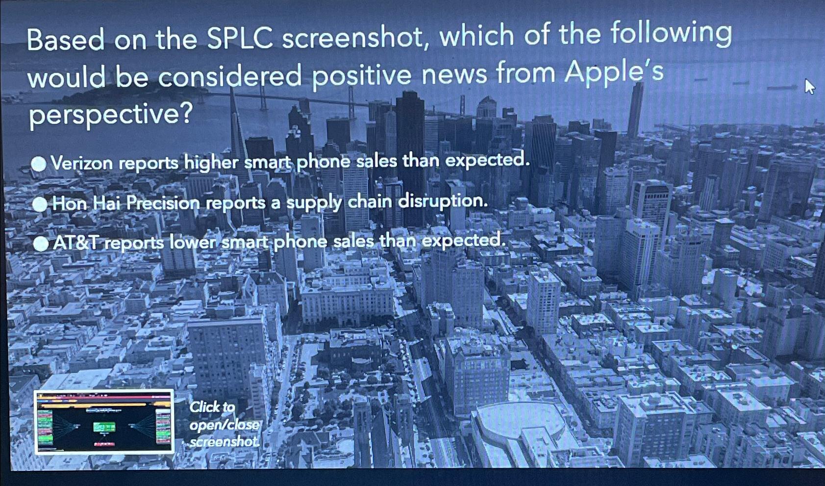 Solved Based on the SPLC screenshot, which of the following | Chegg.com