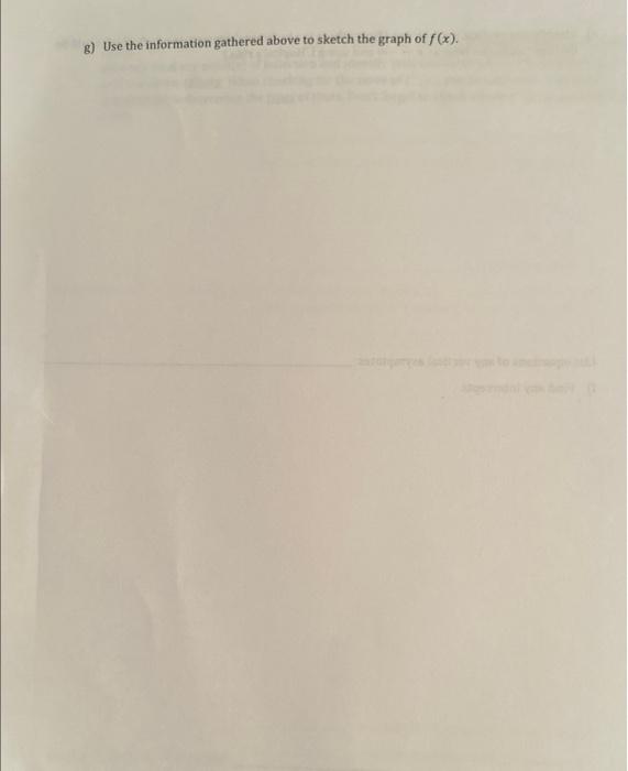 Solved 2. Consider the function f(x)=x2ex a) Identify the | Chegg.com