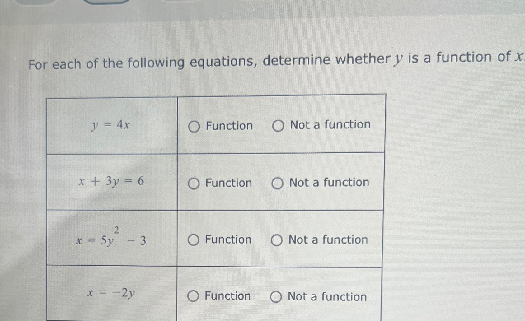 Solved For each of the following equations, determine | Chegg.com