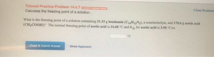 Solved Tutored Practice Problem 14.4.7 COUNSTE Calculate the | Chegg.com