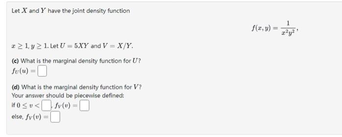Solved Let X and Y have the joint density function | Chegg.com