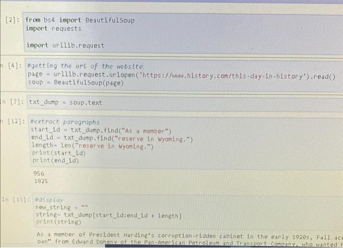 Solved Python Programming Webscrapping The Question 1file 4737