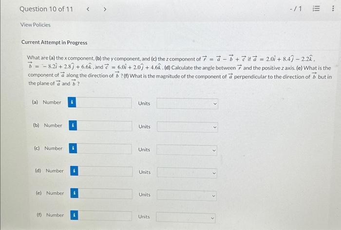 Solved What are (a) the x component, (b) the y component, | Chegg.com