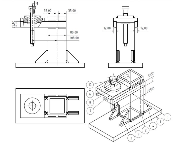 The figure shows technical drawings of a screw | Chegg.com