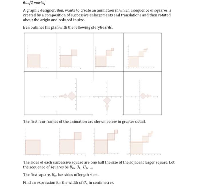 Solved A graphic designer, Ben, wants to create an animation | Chegg.com