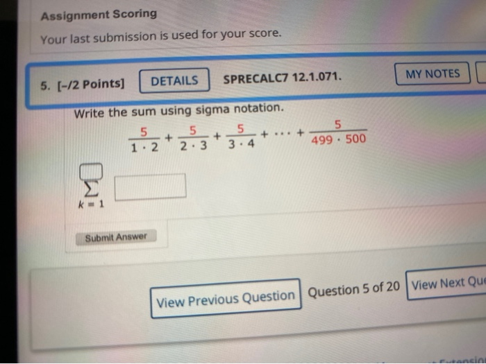 Solved Assignment Scoring Your last submission is used for | Chegg.com