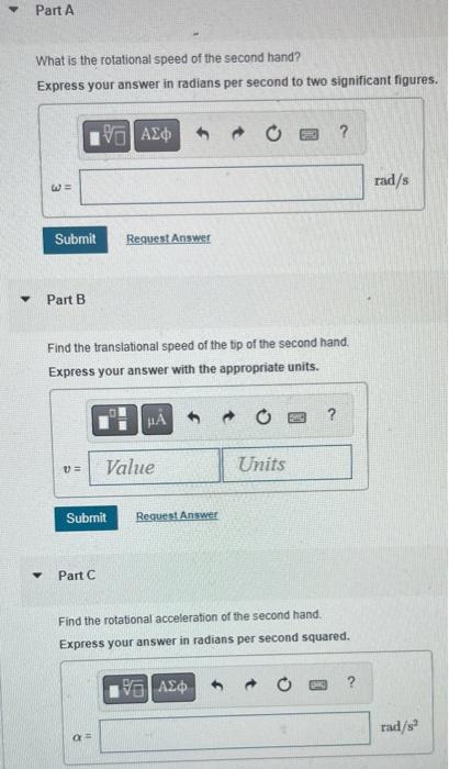 Solved The sweeping second hand on your wall clock is 18 cm | Chegg.com