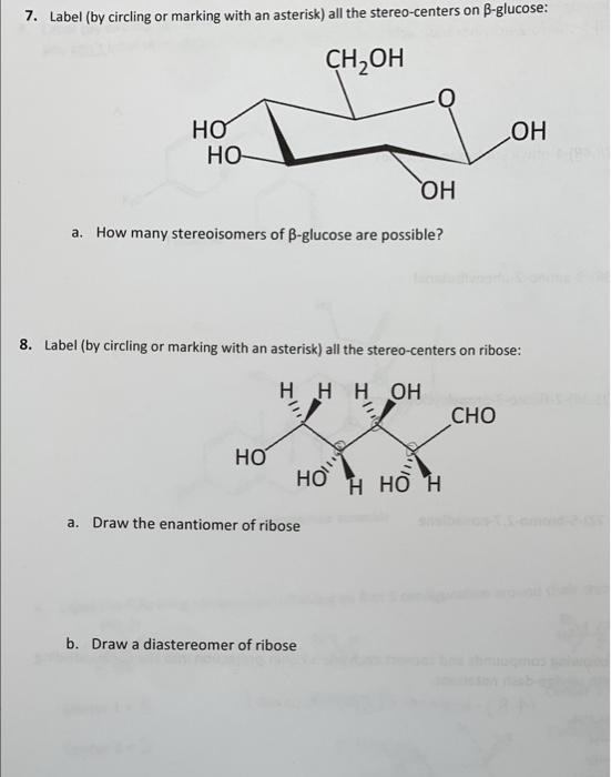 Solved 7. Label (by circling or marking with an asterisk) | Chegg.com