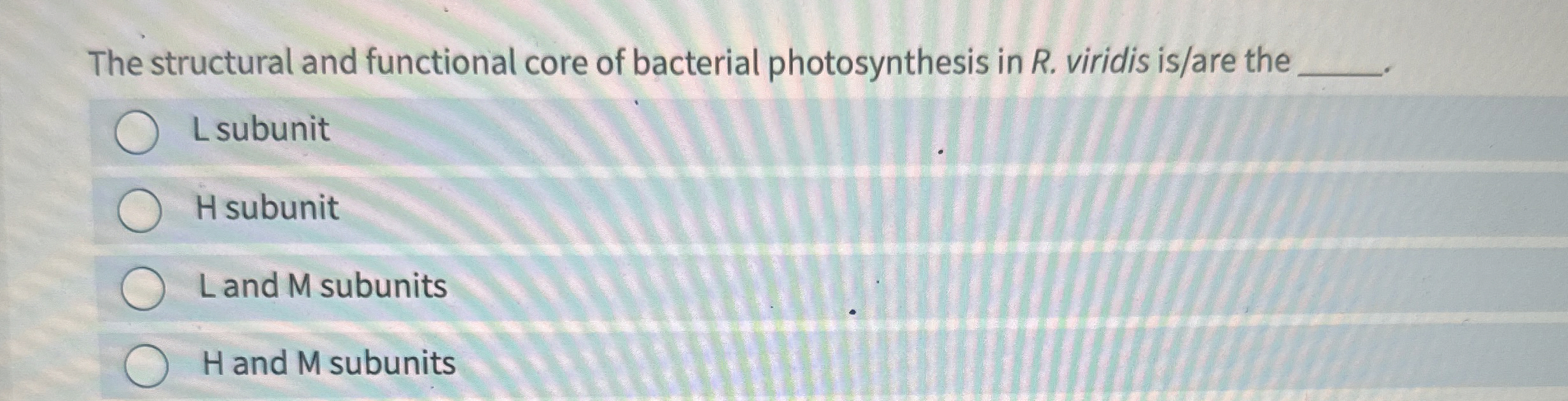 Solved The structural and functional core of bacterial | Chegg.com