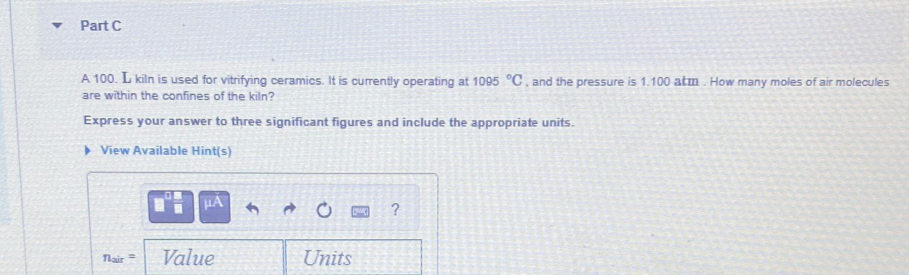 Solved by an EXPERT Part CA 100. ﻿L kiln is used for vitrifying ...