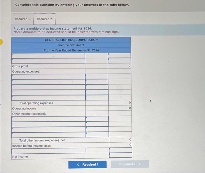 Solved Exercise 4-3 (Algo) Income statement format; single | Chegg.com