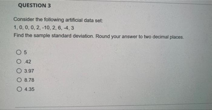 Solved Consider the following artificial data set: | Chegg.com