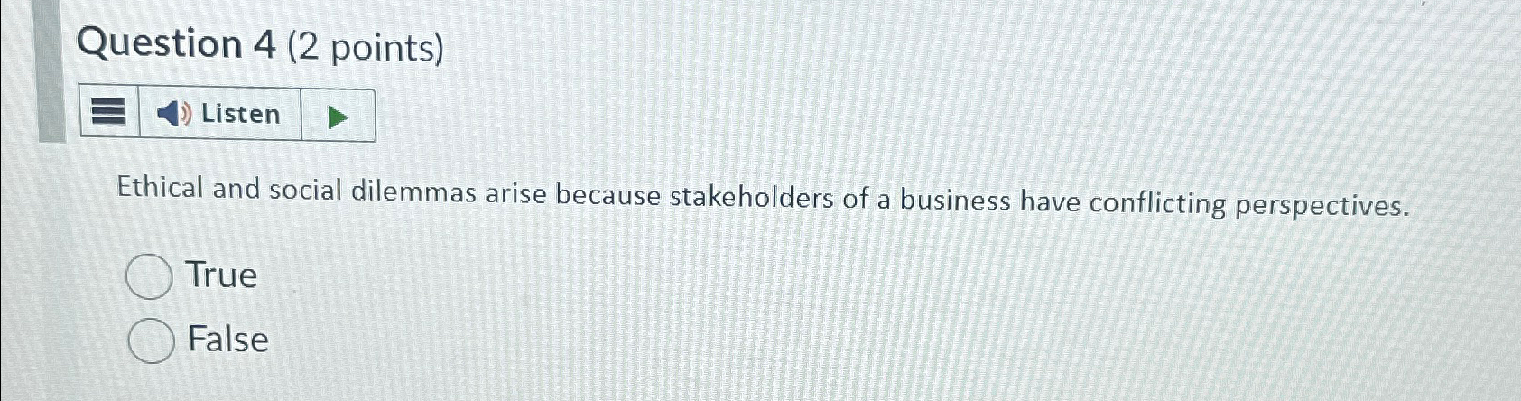 Solved Question 4 (2 ﻿points)Ethical and social dilemmas | Chegg.com