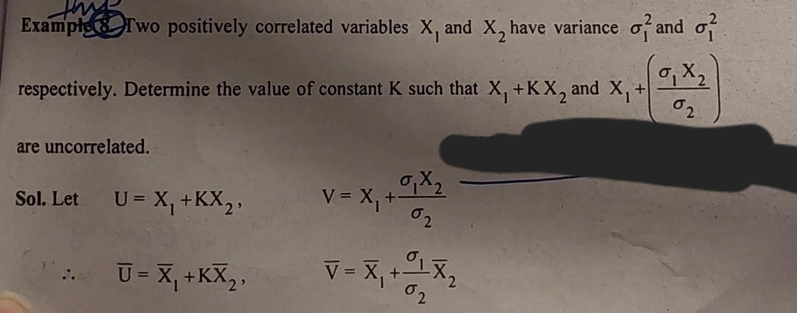 Solved Examptger positively correlated variables X1 and X2 | Chegg.com