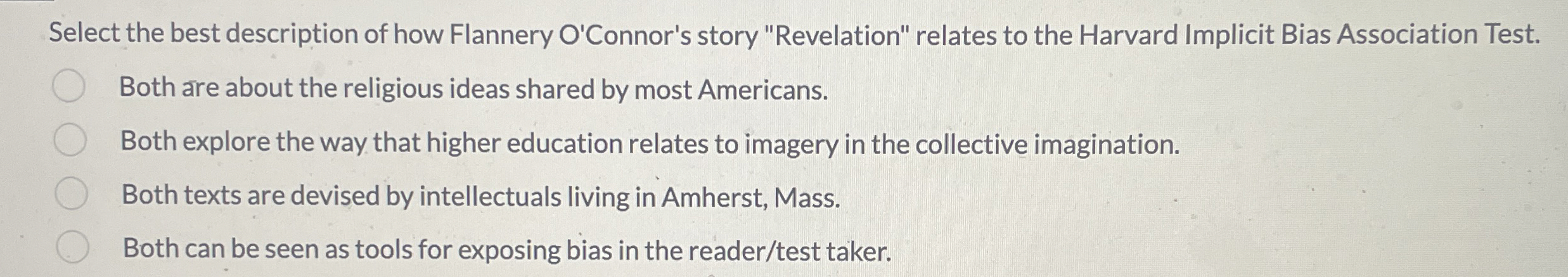 Solved Select the best description of how Flannery | Chegg.com