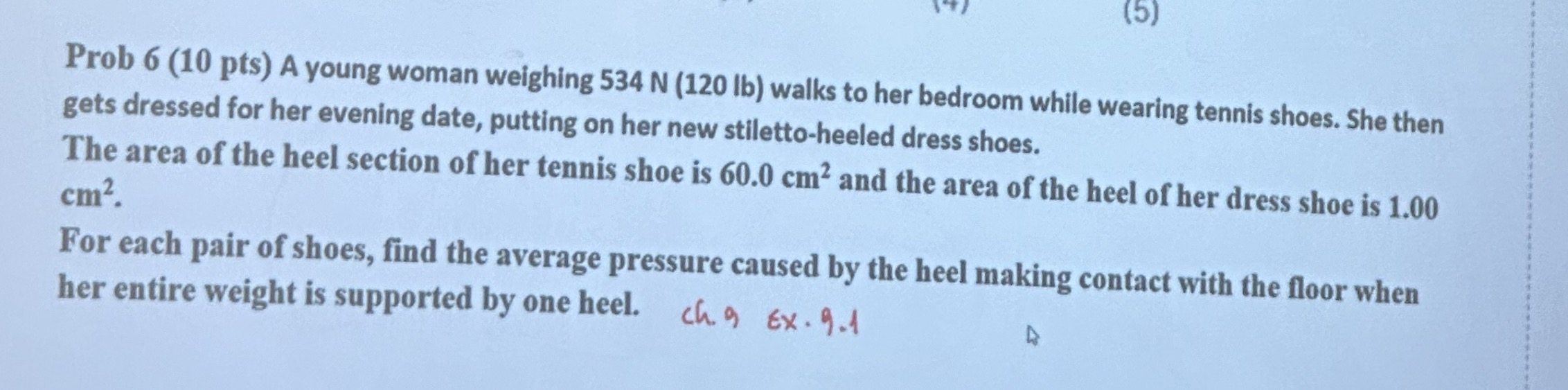 Solved Prob 6 (10 ﻿pts) ﻿A young woman weighing 534N(120lb) | Chegg.com