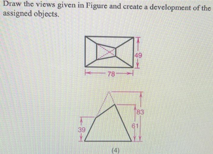 Solved Draw the views given in Figure and create a | Chegg.com