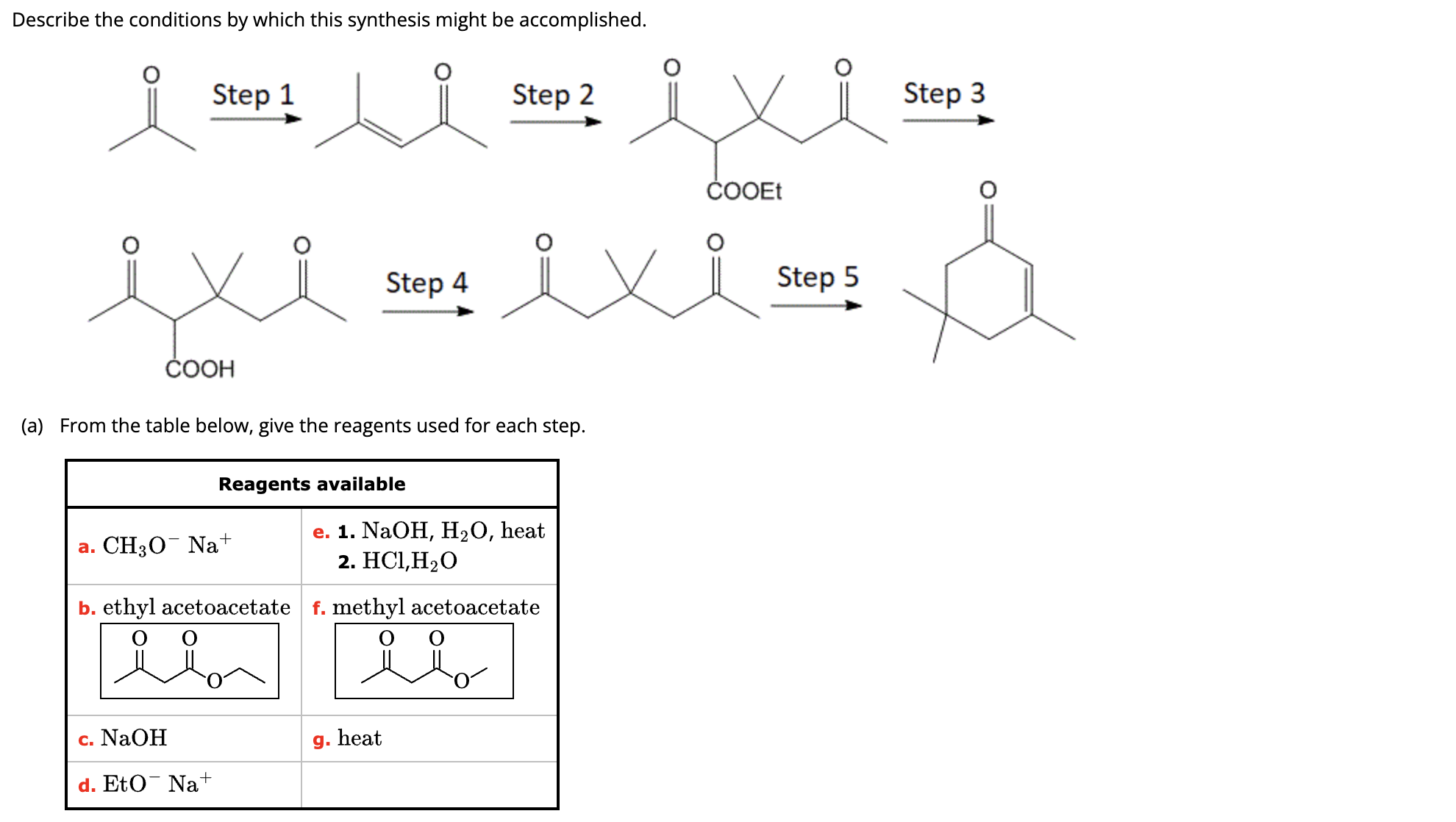 Solved Describe the conditions by ﻿which this synthesis | Chegg.com