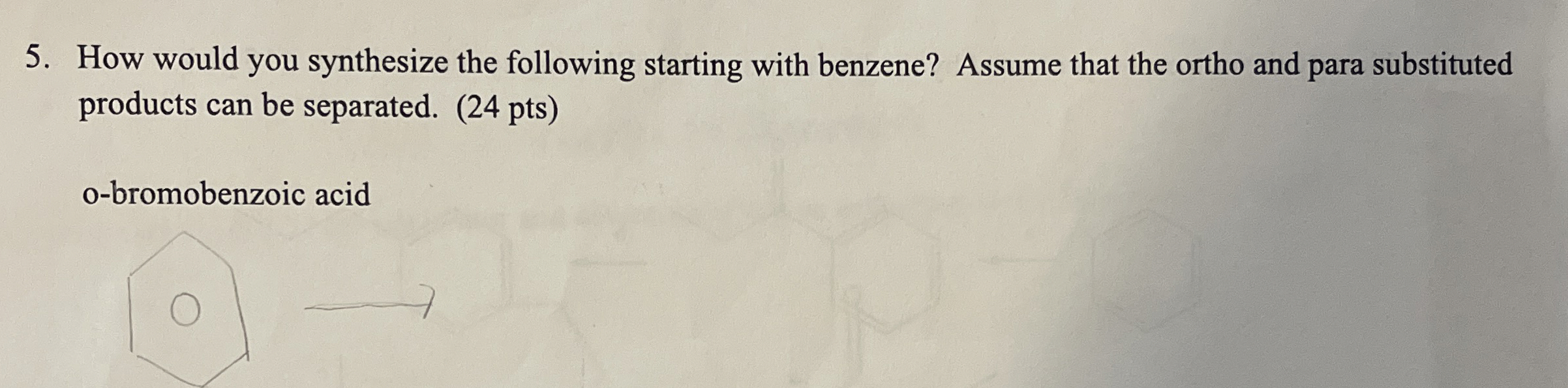 Solved How would you synthesize the following starting with | Chegg.com
