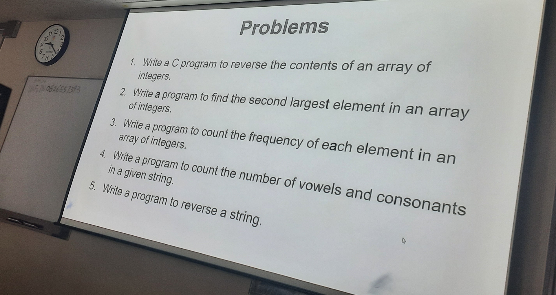 Solved ProblemsWrite a C ﻿program to reverse the contents of | Chegg.com