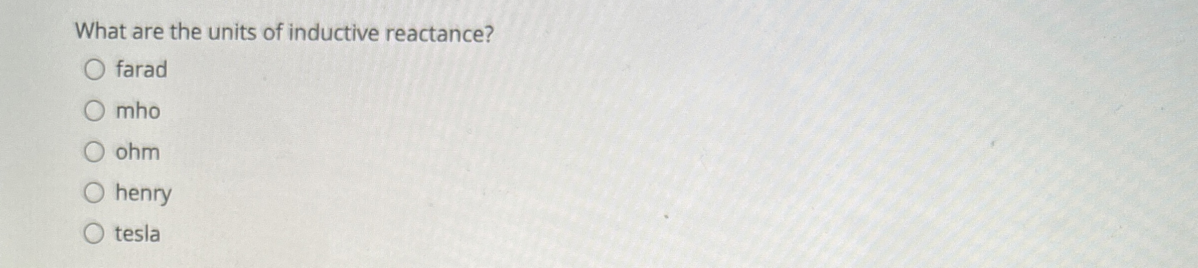 Solved What are the units of inductive | Chegg.com