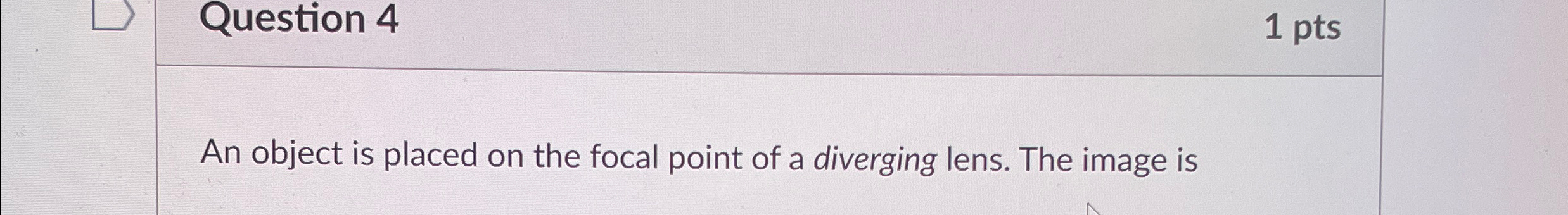 Solved Question 41 ﻿ptsAn object is placed on the focal | Chegg.com