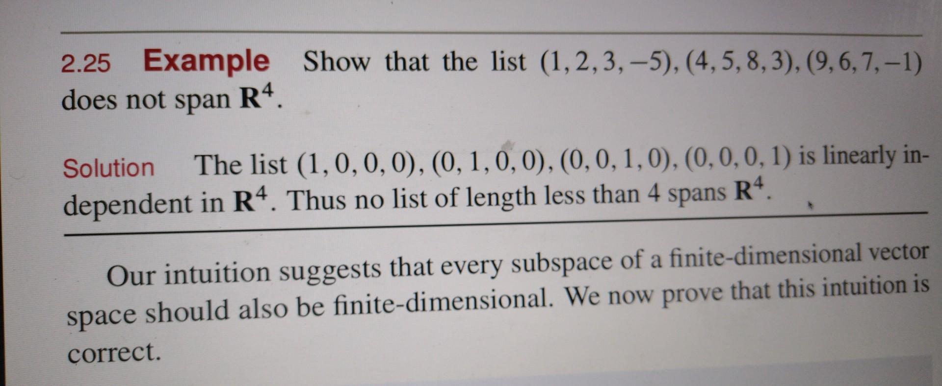 Solved 2.25 Example Show that the list | Chegg.com