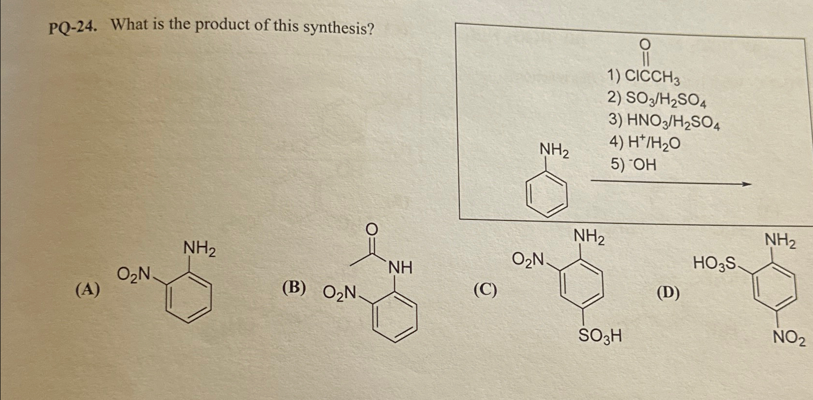 Solved PQ-24. ﻿What is the product of this | Chegg.com