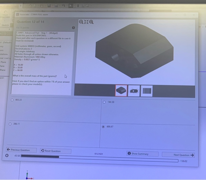 Solved Associate CSWA FULL esam Question 12 of 14 Shtch For | Chegg.com