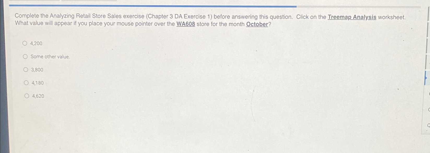 Solved Complete the Analyzing Retail Store Sales exercise | Chegg.com