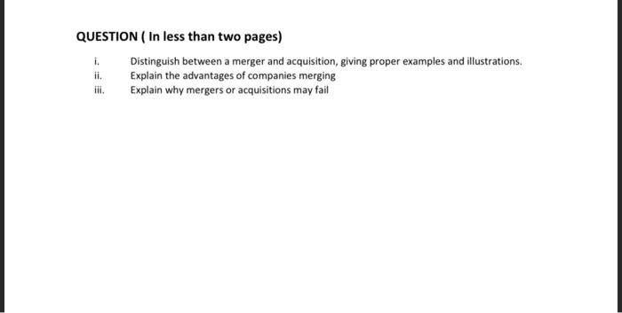Solved QUESTION ( In less than two pages) t. Distinguish | Chegg.com