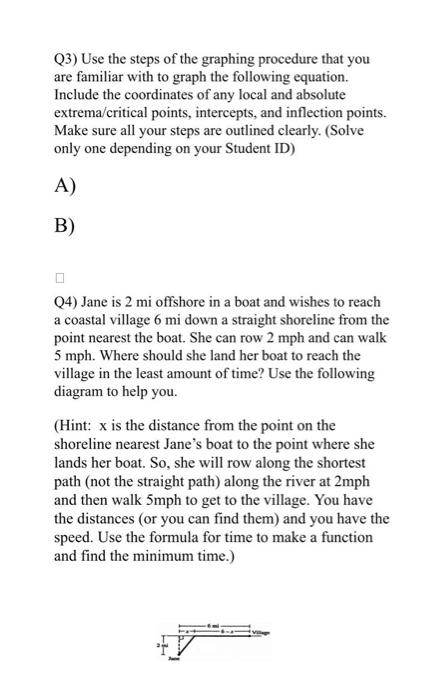 Solved Q3) Use the steps of the graphing procedure that you | Chegg.com