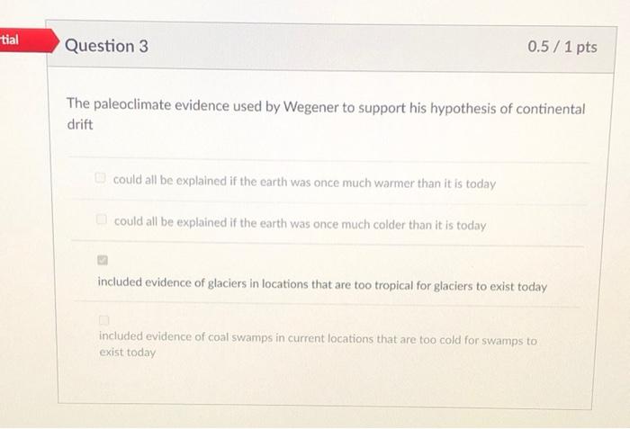 Solved Partial Question 4 0.5 / 1.5 pts Vine, Matthews & | Chegg.com