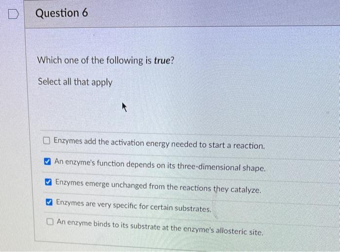 Solved Which one of the following is true? Select all that | Chegg.com