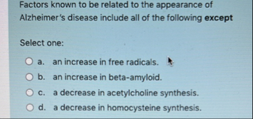 Solved Factors known to be related to the appearance of | Chegg.com