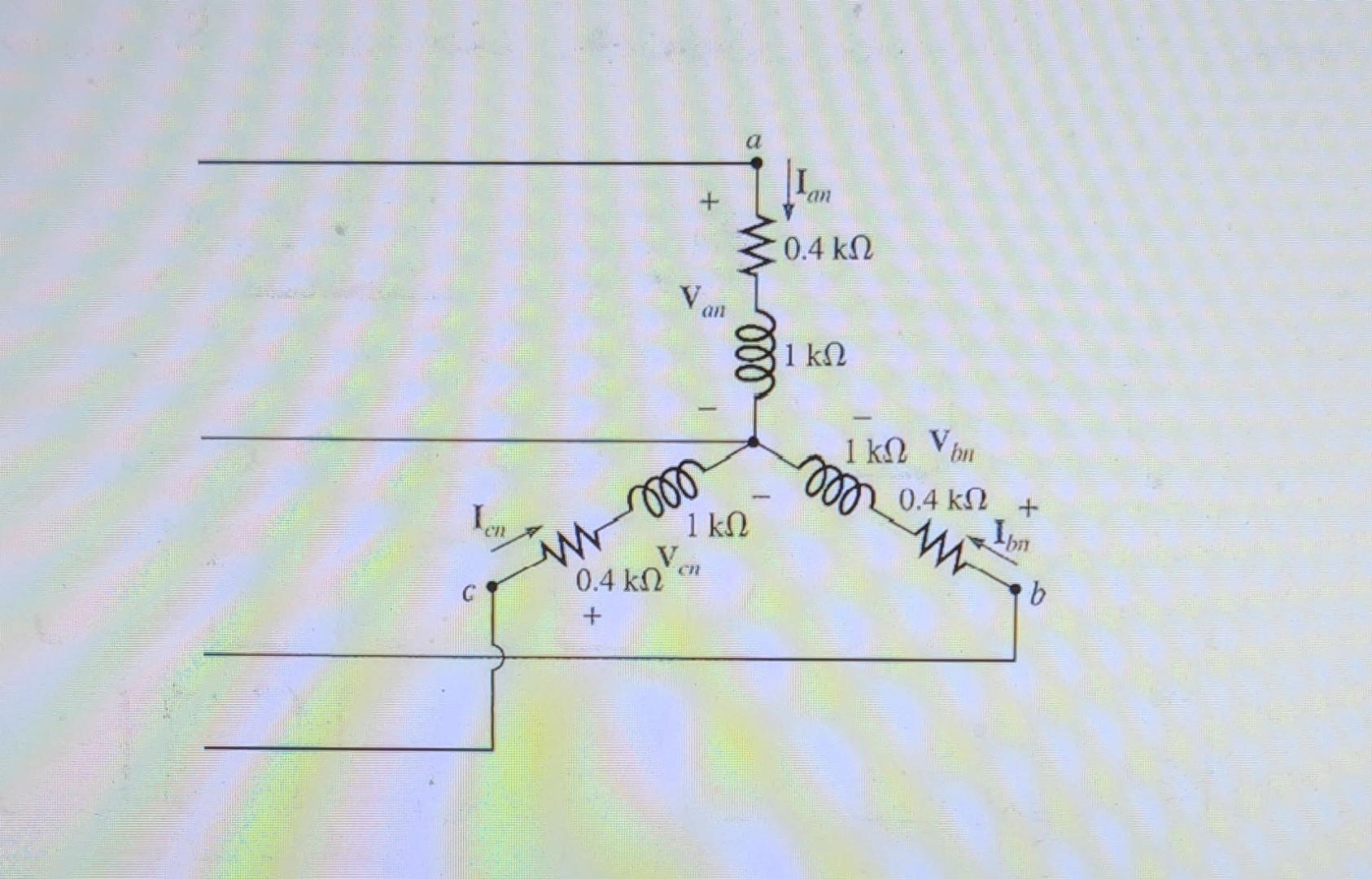 Solved The three-phase voltage supply and the branch | Chegg.com