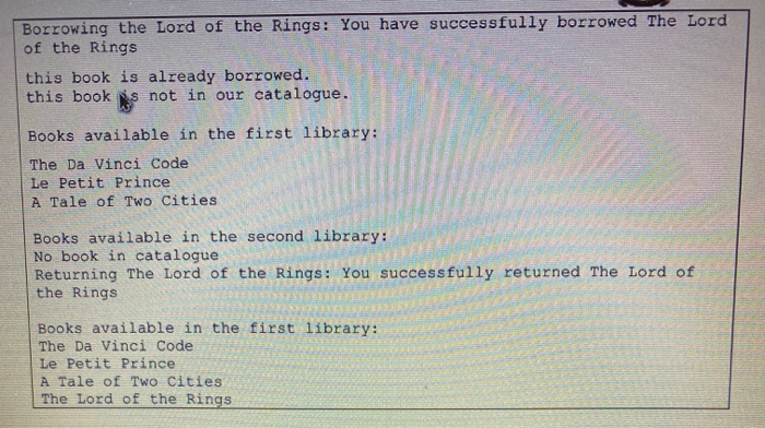 Solved Question 2: Implement Library (60 marks) (LO4, LOS, | Chegg.com