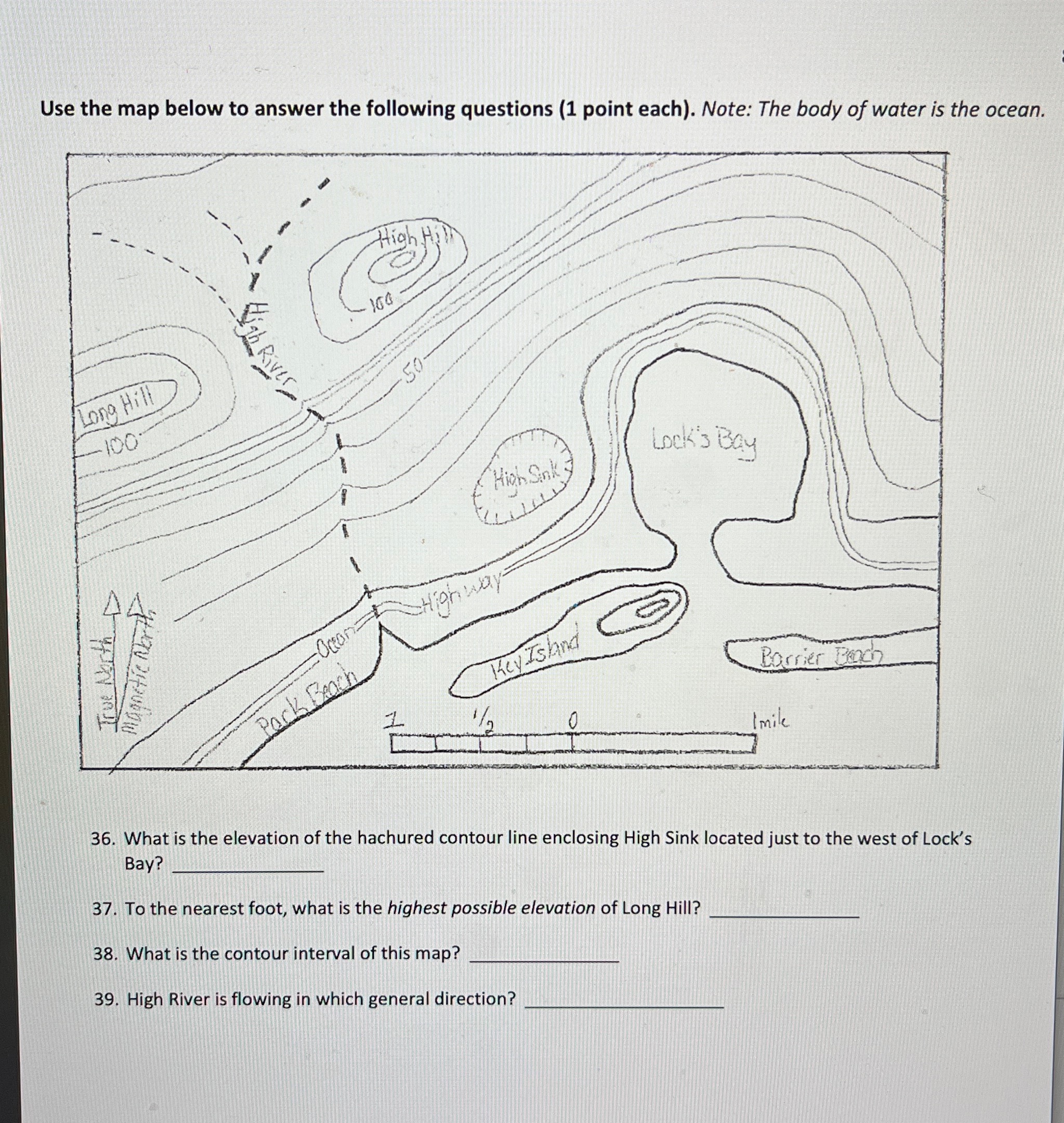 Solved Use the map below to answer the following questions | Chegg.com