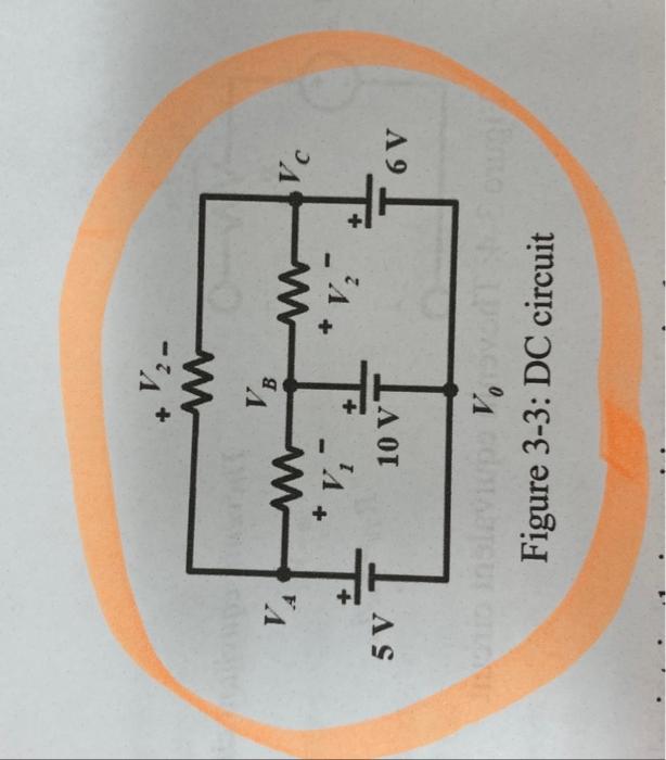 Solved Figure 3-3: DC circuitUse the simulation data and | Chegg.com