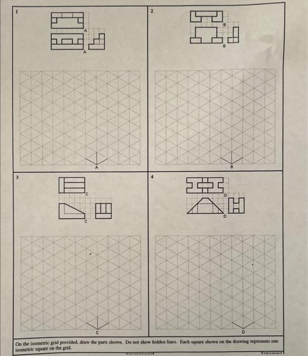Make an isometric drawing, complete with dimensions. | Chegg.com