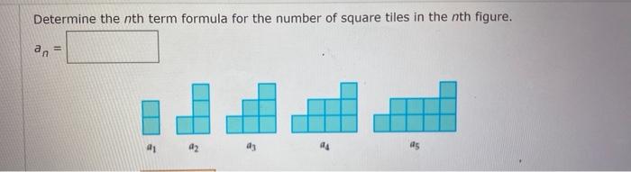 Solved Determine the nth term formula for the number of | Chegg.com