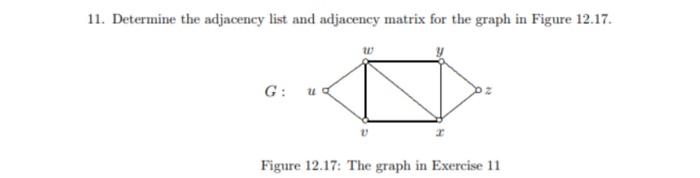 Solved 1. Determine the adjacency list and adjacency matrix | Chegg.com