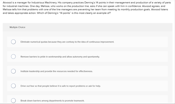 Solved Atwood is a manager for Industrious Machinery. His | Chegg.com