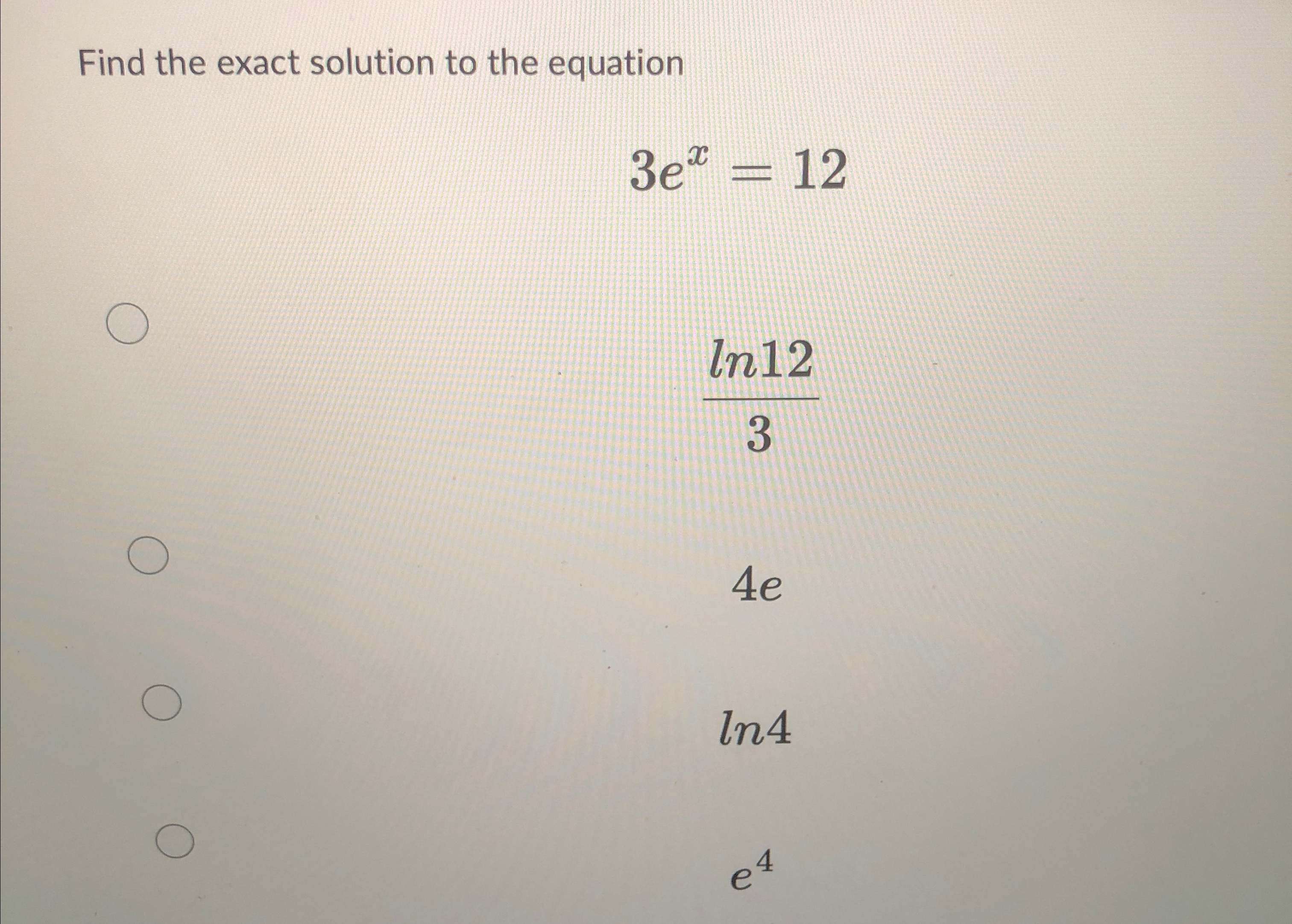 Solved Find the exact solution to the | Chegg.com