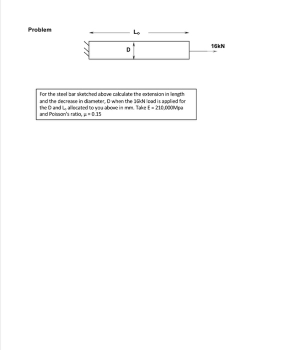 Solved calculate extension of length where L• is equal to | Chegg.com