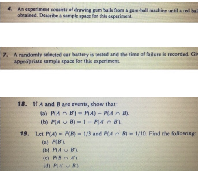 Solved An experiment consists of drawing gum balls from a | Chegg.com