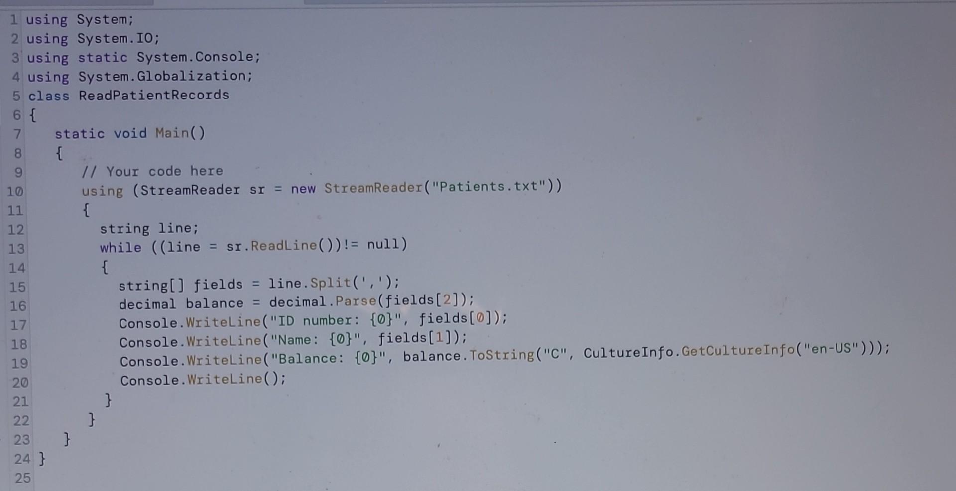Solved Tasks Name: patienti Balance: $20.00 ID number: p2 | Chegg.com