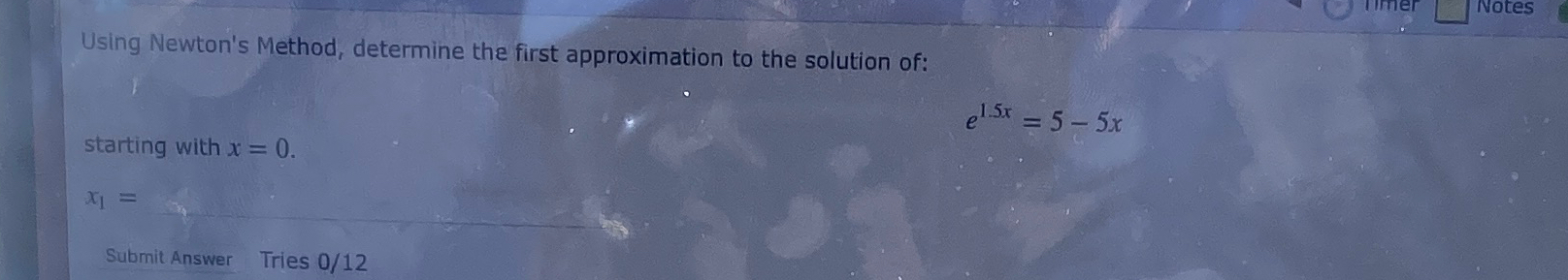 Solved Using Newton's Method, determine the first | Chegg.com